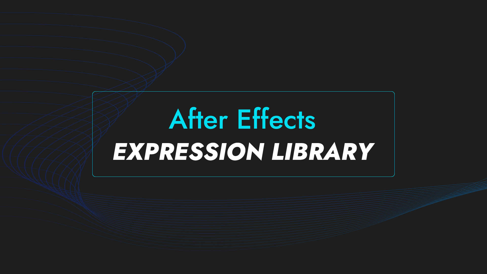 After Effects Expressions Library | Plainly